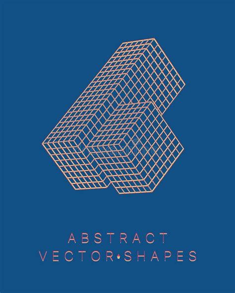 Geometric Shape For Design 3d Technology Style Stock Illustration Illustration Of Connect