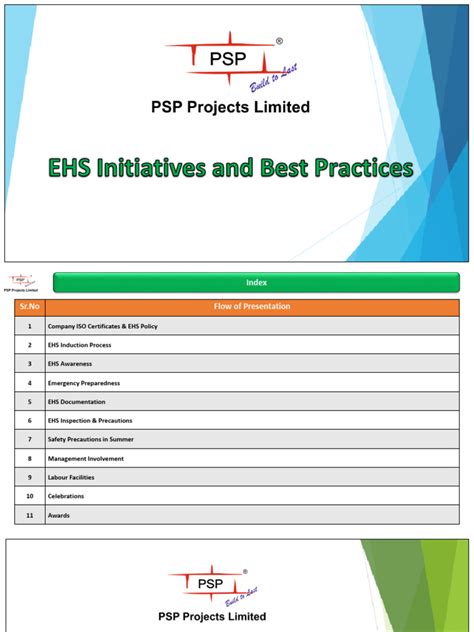 Ehs Initiatives And Best Practices 25022025 Pdf Loader