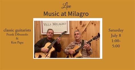 Villa Milagro Vineyards Music At Milagro Live Under The Pergola Visit Milford Nj
