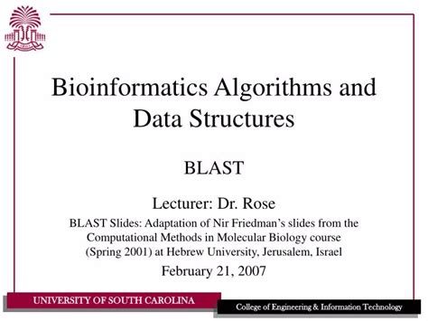 Ppt Bioinformatics Algorithms And Data Structures Powerpoint