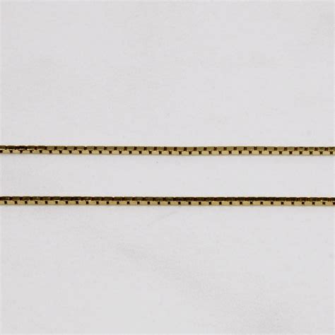 10k Yellow Gold Curb Link Chain 18