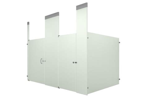 Ceiling Hung Toilet Partitions Powder Coated Steel