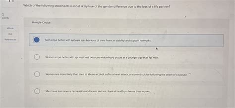 Solved Which Of The Following Statements Is Most Likely True