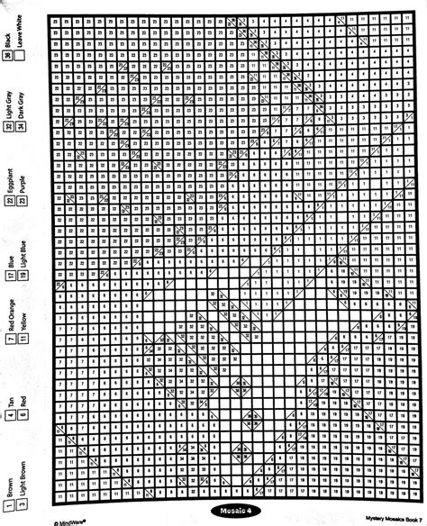 Color By Numbers Printable Graph Mystery Grid Coloring Pages Color