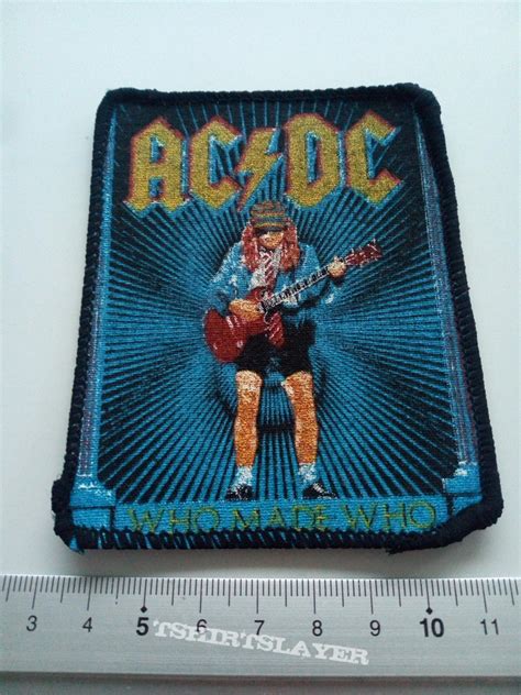 Acdc Acdc Who Me Who Patch 152 Patch Paolo Bottas Tshirtslayer