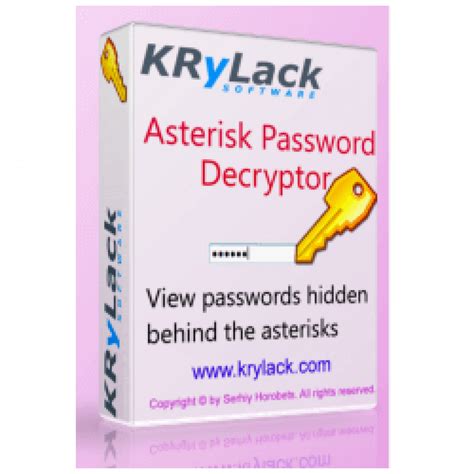 Krylack Asterisk Password Decryptor 57 Coupon 2025