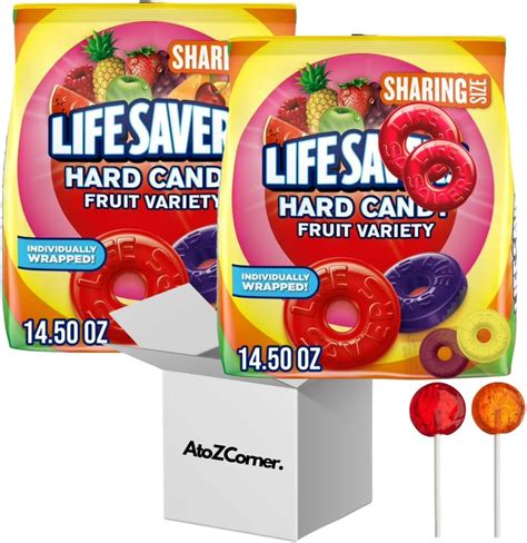 Lifesaver Fruit Variety Hard Candy Lifesaver Individually