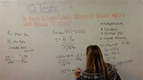 Two Sample T Test Example YouTube