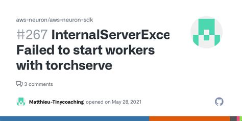 Internalserverexception Failed To Start Workers With Torchserve