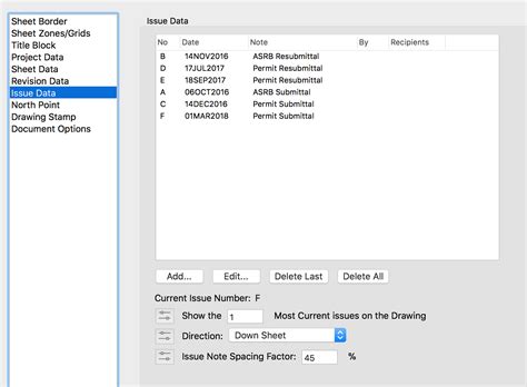 Title Block Issue Data Not Appearing In Chronological Order