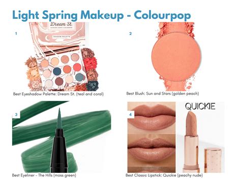 Light Spring Makeup From Colourpop Light Spring Light Spring Palette
