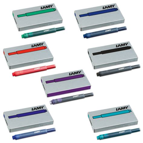 5x Lamy Tintenpatronen T10 825 Farbwahl Für Füller Füllhalter Safari Al
