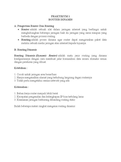 Dynamic Routing Configuration Pdf
