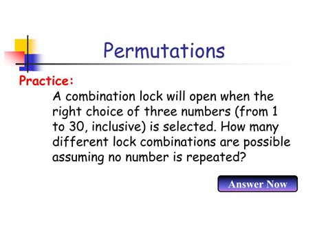 PPT Permutations And Combinations PowerPoint Presentation Free Download ID