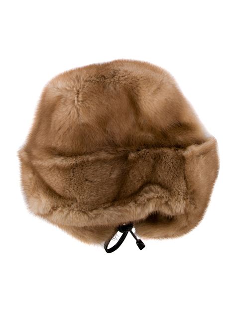Pologeorgis Mink Trapper Hat Brown Hats Accessories Polog21776