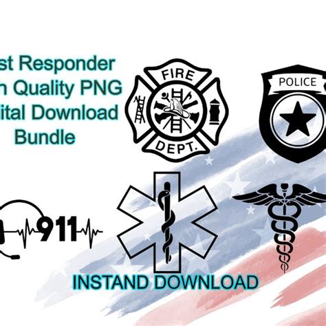 First Responders Emblems Svg Etsy Norway