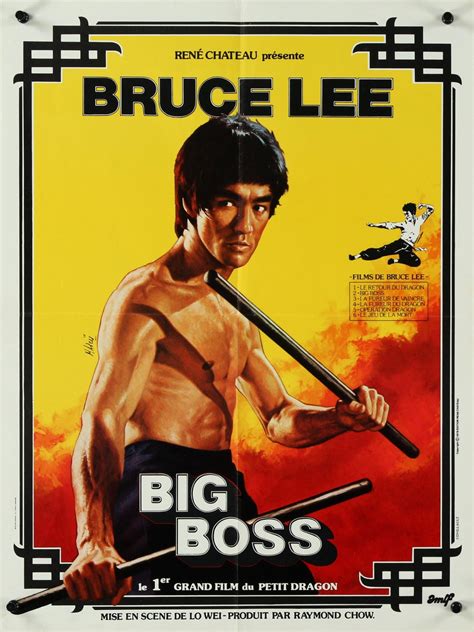Bruce Lee Big Boss Original Vintage Poster Authentic Vintage Posters