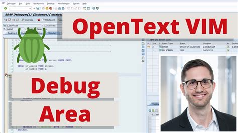 Opentext Vim Debug Efficiently With Debugging Areas Youtube