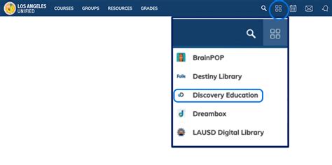 LAUSD Partnership Resources Discovery Education
