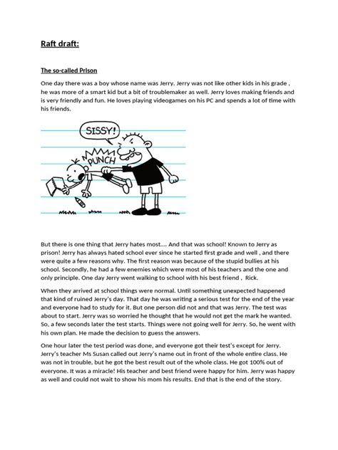 Raft Draft English Assignment Pdf Wellness