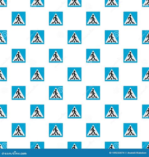 Pedestrian Pattern Seamless Stock Vector Illustration Of City Drive 109233074