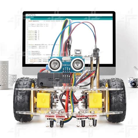 Комплект роботов для умного автомобиля совместим с Arduino Uno купить с доставкой по