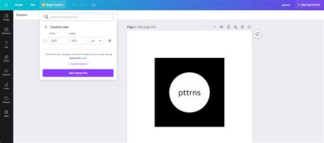 How To Create Custom Size On Canva Pttrns