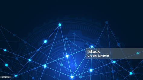 점과 선을 연결하는 디지털 기술 배경 네트워크 연결 및 통신에 대한 추상적인 기술적 배경 0명에 대한 스톡 벡터 아트 및 기타 이미지 Istock