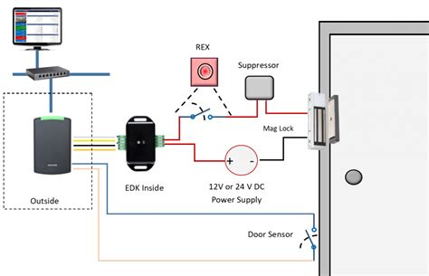 door access control circuit diagram