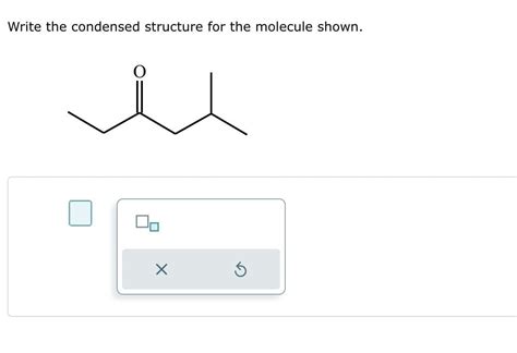 Answered Write The Condensed Structure For The… Bartleby