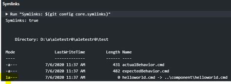 Windows Os Command Fails When Referenced Through Its Symbolic Link · Issue 1177 · Actions