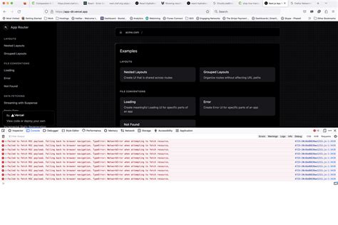 Multiple Errors On App Dirvercelapp · Issue 50680 · Vercelnextjs · Github