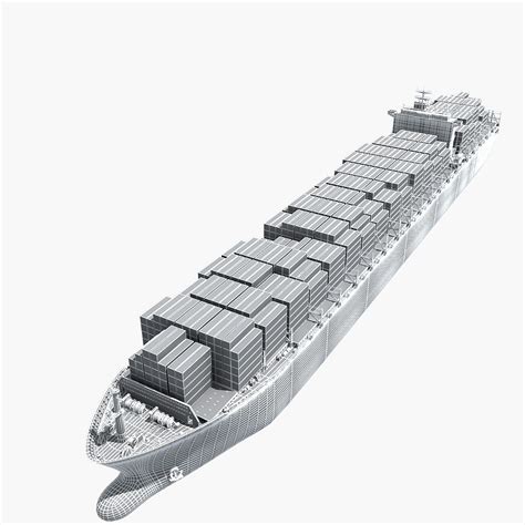 컨테이너 선 3d 모델 119 Fbx Max Free3d