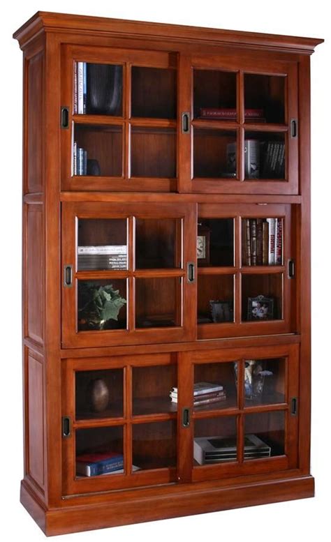 Bookcase With Sliding Glass Doors At Marjorie Summerville Blog