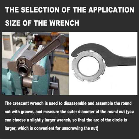 Badu Bg Универсален гаечен ключ за кука C регулиране на кръгла гайка кука гаечен ключ