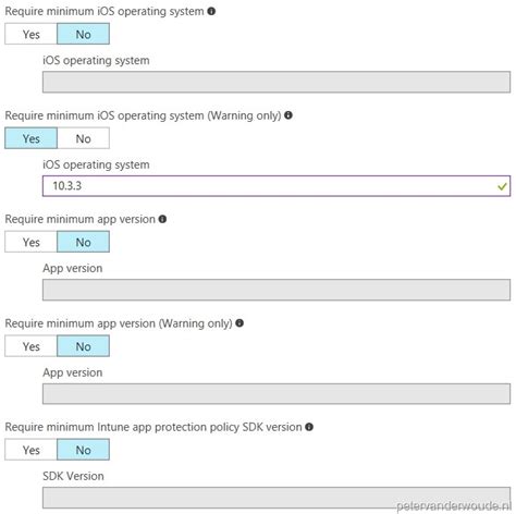 Require Minimum Platform Version Or App Version When Using Mam We All About Microsoft Intune