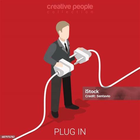 전원 코드 플러그 평면 3d 아이소메트리 아이소메트릭 개념 웹 벡터 일러스트 레이 션 크리에이 티브 사람들이 컬렉션입니다 0명에