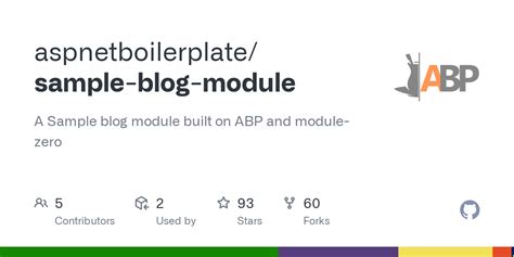 Github Aspnetboilerplatesample Blog Module A Sample Blog Module