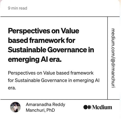 Perspectives On Value Based Framework For Sustainable Governance In Emerging AI Era R Sustainable