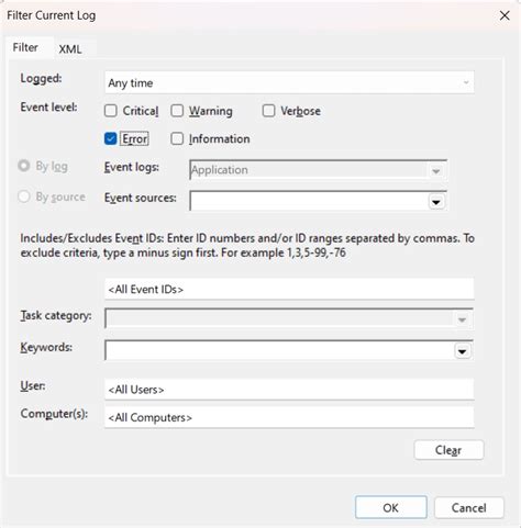 How To View And Access Windows Error Logs Manageengine Eventlog Analyzer