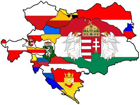 Austria＝hungary Flags Map Hungary History Hungary Flag Hungarian Flag