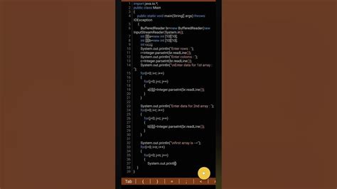matrix java program trending viral coding shorts short youtube
