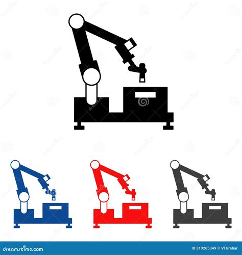 Automation Conveyor Orthogonal Infographics Cartoon Vector
