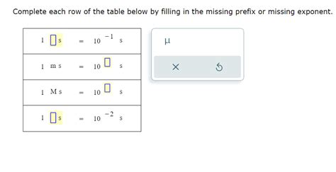 Solved Complete Each Row Of The Table Below By Filling In