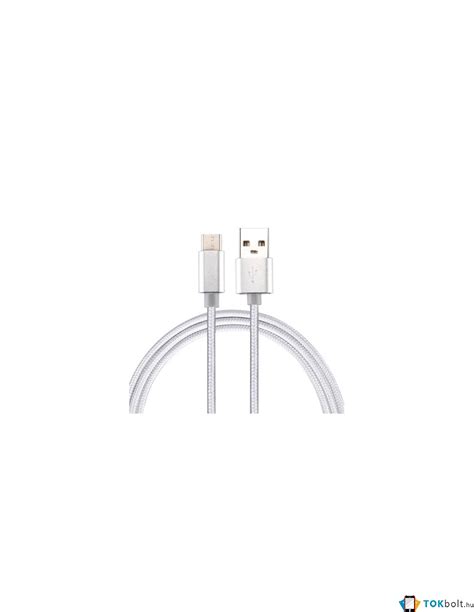 Usb Type C Csatlakozású Töltőkábel Adatkábel 3 M Es Ezüst