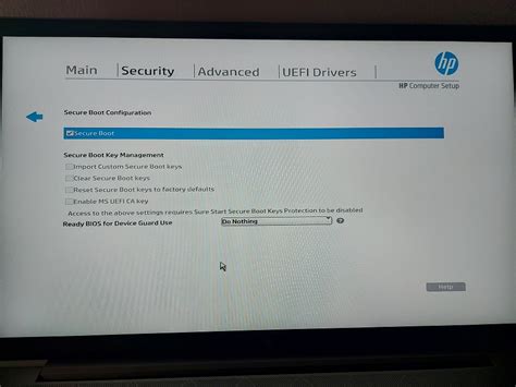 secure boot won t disable hp support community 8065580