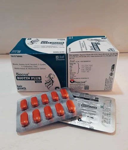 Biotin Tablets Manufacturer From Panchkula