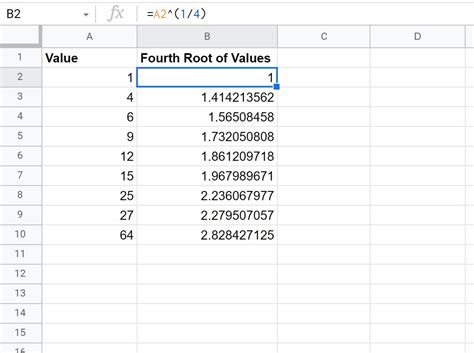 How Do I Calculate Square Root And Cube Root In Google Sheets