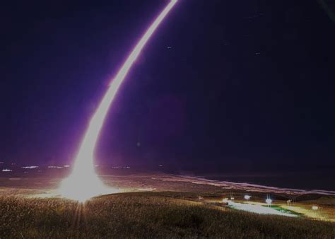 Unarmed Minuteman Iii Missile Test Launches From Vandenberg Space Force