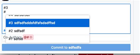 Autocomplete List Not Working Properly In Commit Description · Issue 4084 · Desktopdesktop
